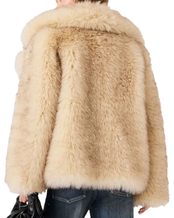Maje Oversized Faux Fur Coat