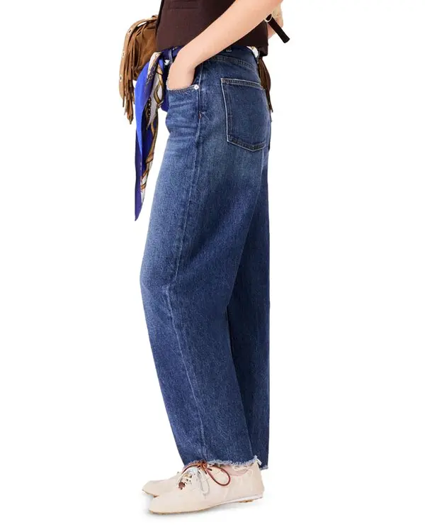 Maje High Rise Barrel Leg Jeans