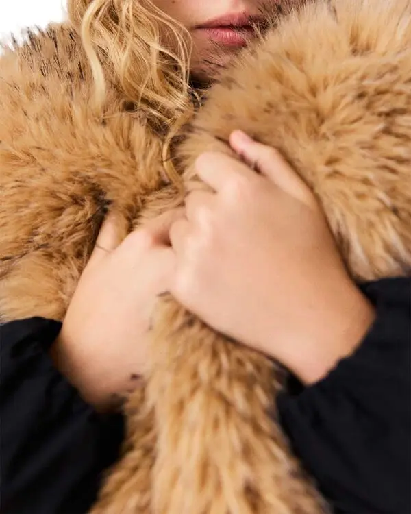 Maje Faux Fur Collar Belted Parka