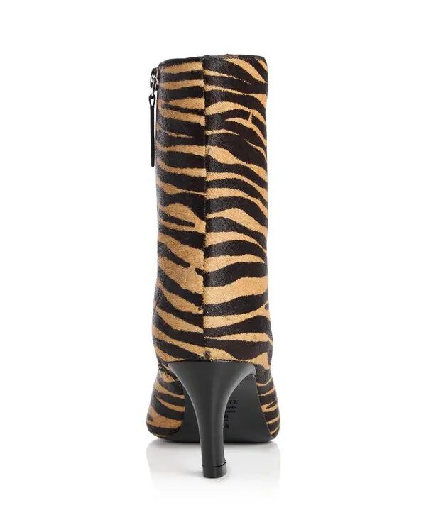 Schutz Lexi Calf Hair Cap Toe Ankle Boots