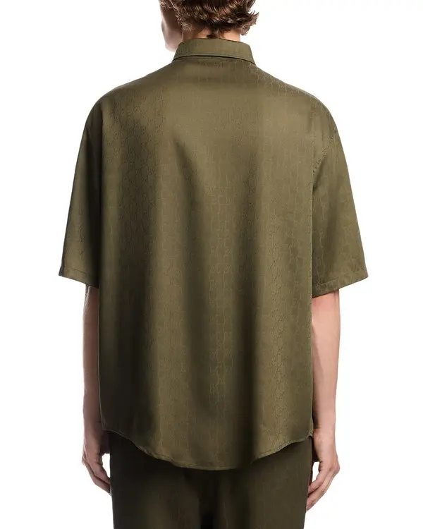 Emporio Armani Jacquard Short Sleeve Shirt