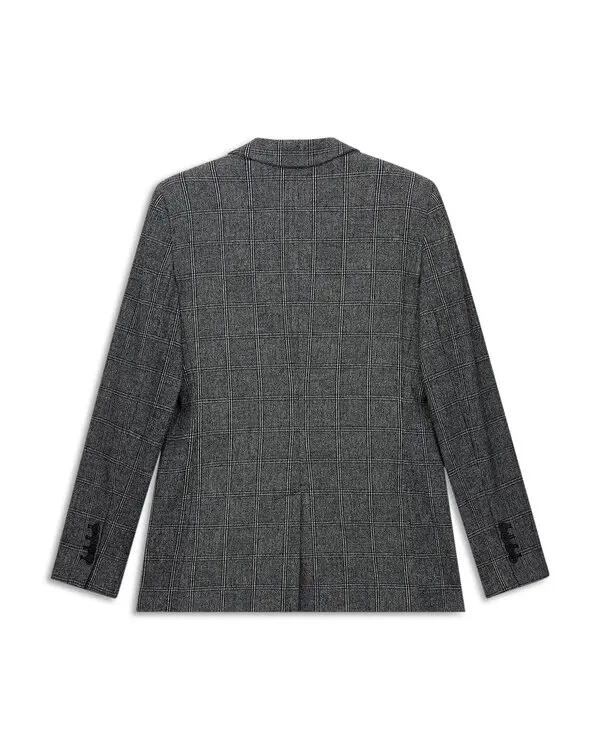 Emporio Armani Check Notch Collar Blazer