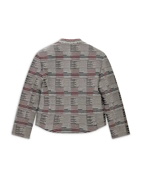 Emporio Armani Jacquard Geometric Patterned Blazer