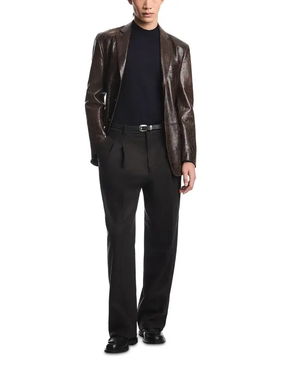 Emporio Armani Mock Neck Sweater With Inlay Details