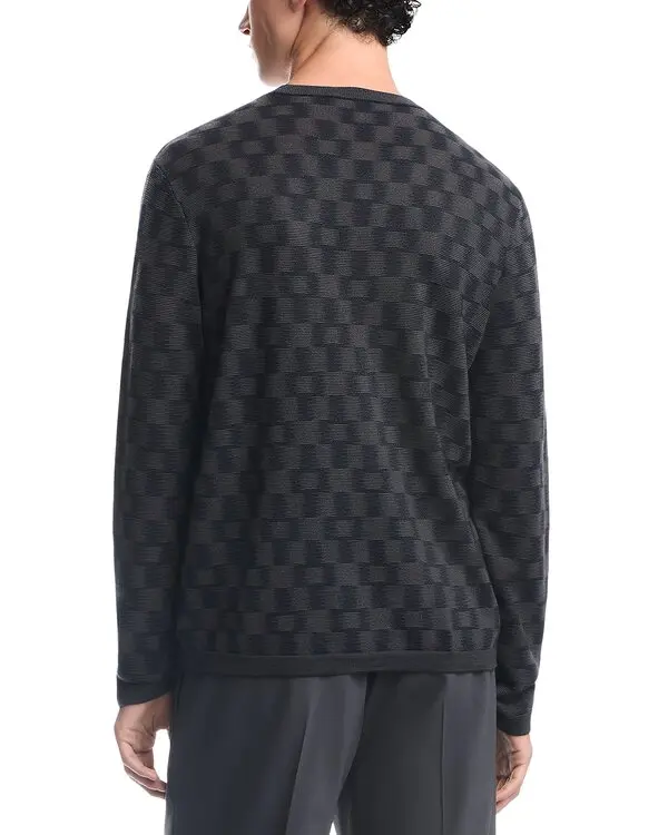 Emporio Armani Virgin Wool Fancy Stitch Sweater