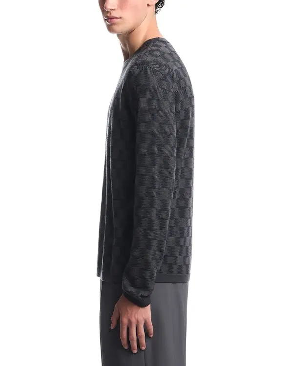 Emporio Armani Virgin Wool Fancy Stitch Sweater