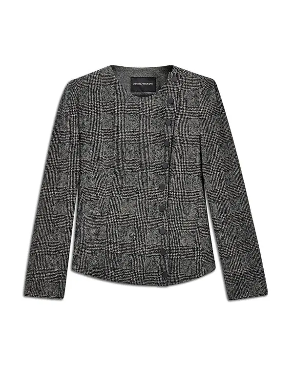 Emporio Armani Wool Asymmetrical Jacket