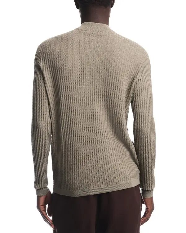 Emporio Armani Virgin Wool Fancy Stitch Cardigan