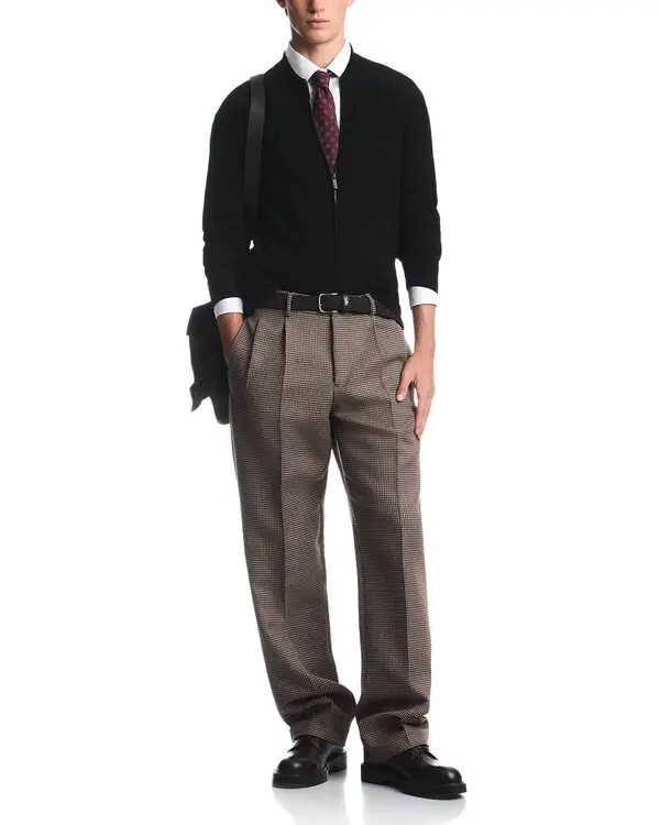 Emporio Armani Virgin Wool Fancy Stitch Cardigan