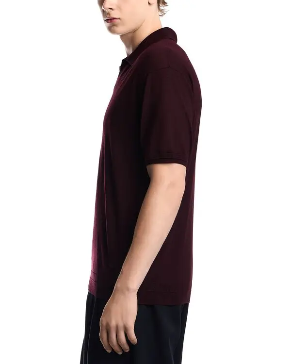 Emporio Armani Wool & Silk Blend Polo Sweater