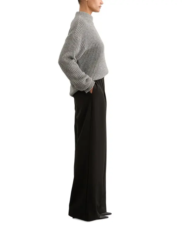 TOCCIN Julie Wool & Cashmere Mock Neck Sweater