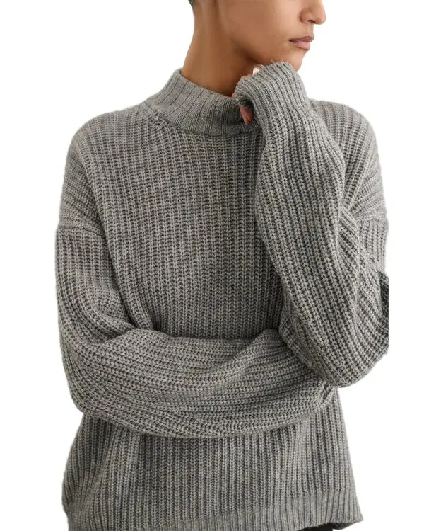 TOCCIN Julie Wool & Cashmere Mock Neck Sweater