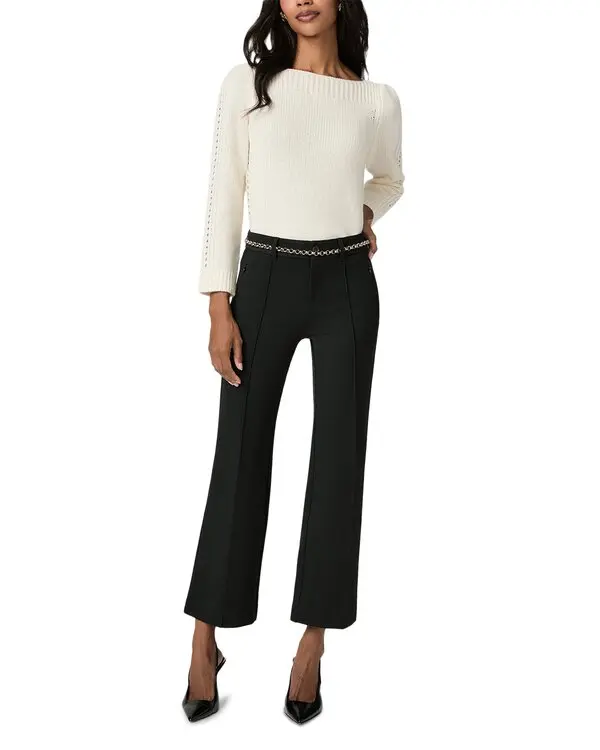 Paige Monterey Ponte Cropped Flare Pants