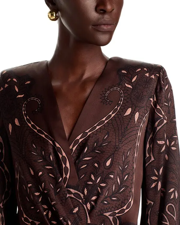 Johanna Ortiz Timeless Concurse Silk Wrap Maxi Dress