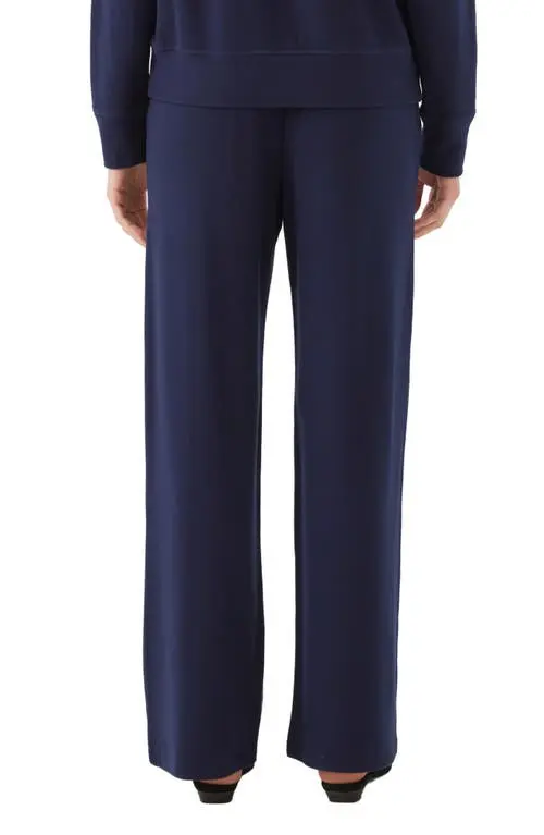 Karen Kane Pintuck Drawstring Wide Leg Sweatpants