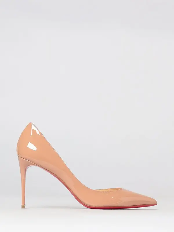 CHRISTIAN LOUBOUTIN Iriza High-heel Patent Leather Court Shoes - Cream