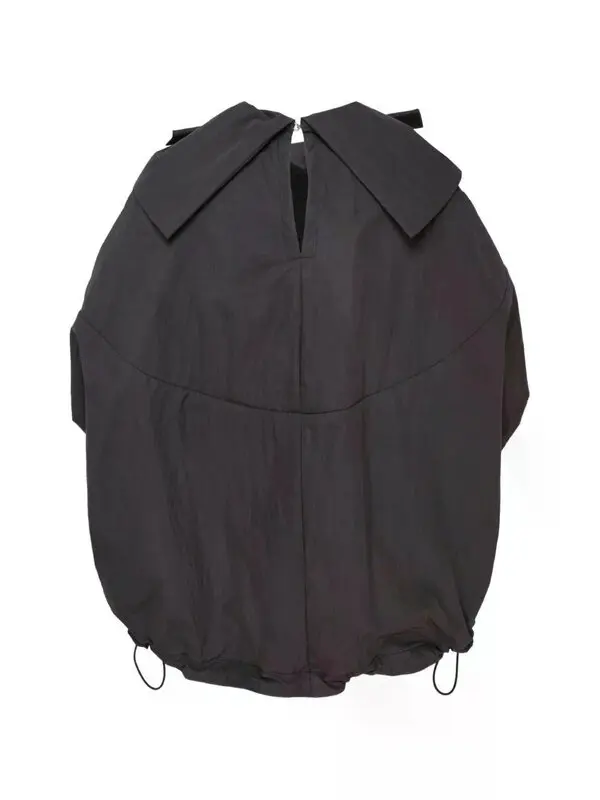 COMME DES GARÇONS TAO Bow-embellished Drawstring-hem Top