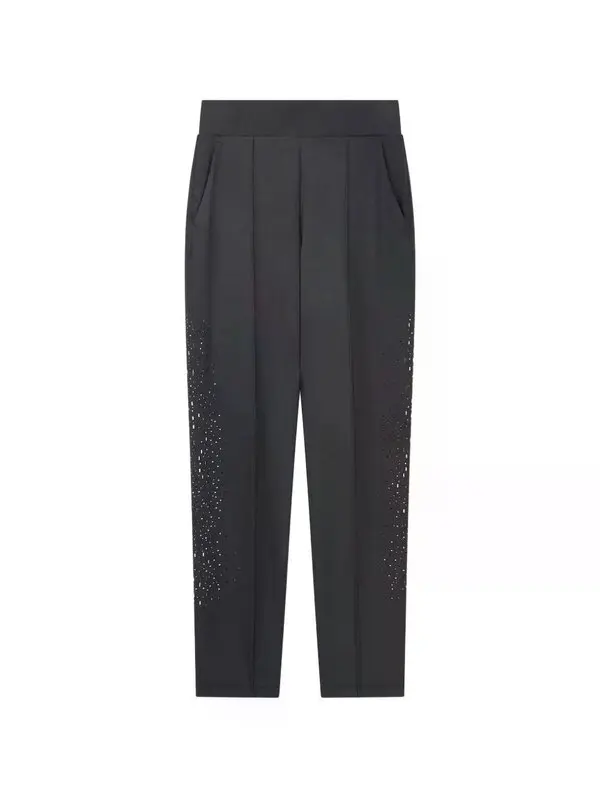 EA7 Rhinestone-embellished Pleated Trousers