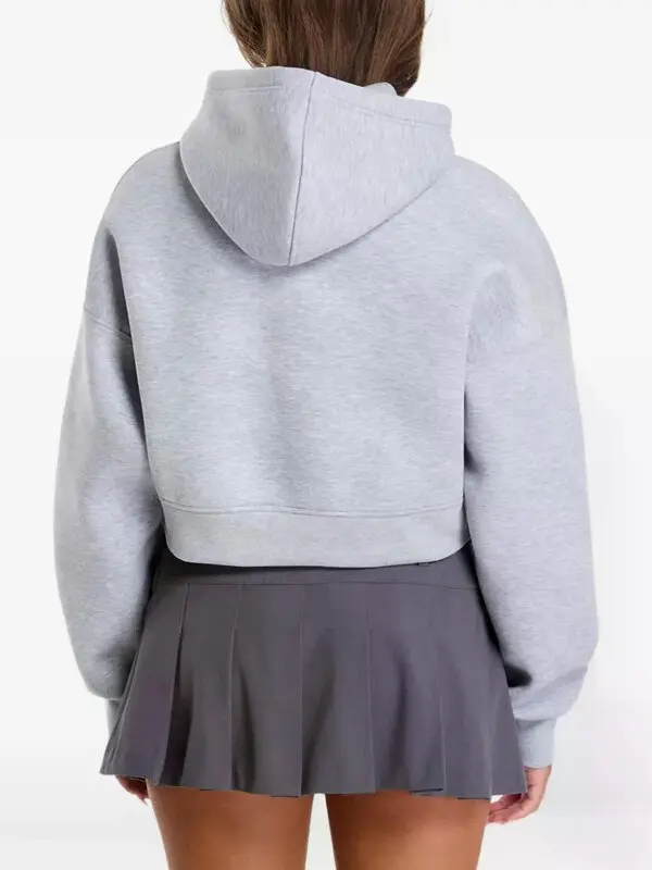 Lacoste Logo-patch Cropped Hoodie