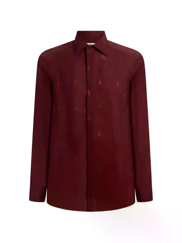 Etro Silk-blend Jacquard Shirt With Fil Coupé Paisleys