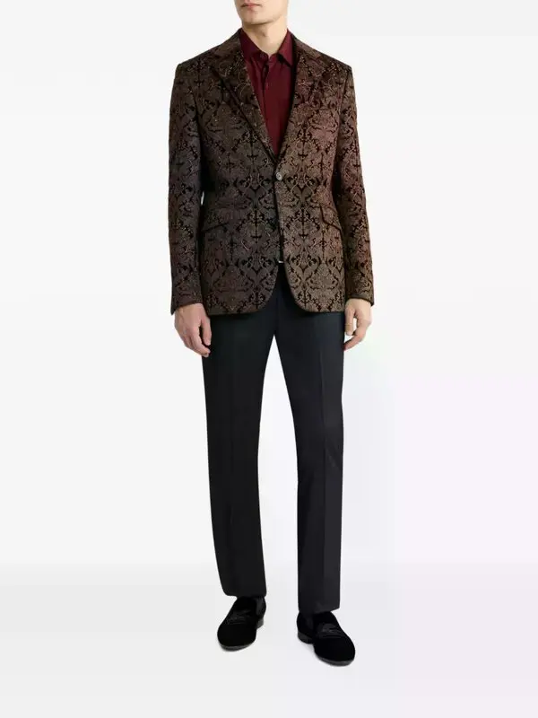 Etro Silk-blend Jacquard Shirt With Fil Coupé Paisleys