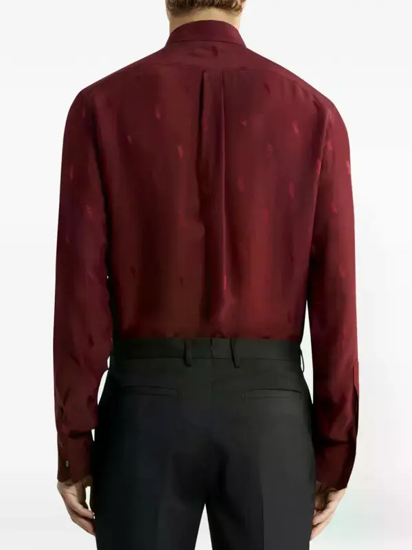 Etro Silk-blend Jacquard Shirt With Fil Coupé Paisleys