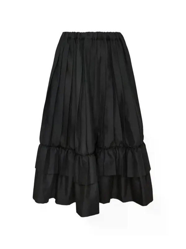 COMME DES GARÇONS TAO Pleated Ruffled Midi Skirt