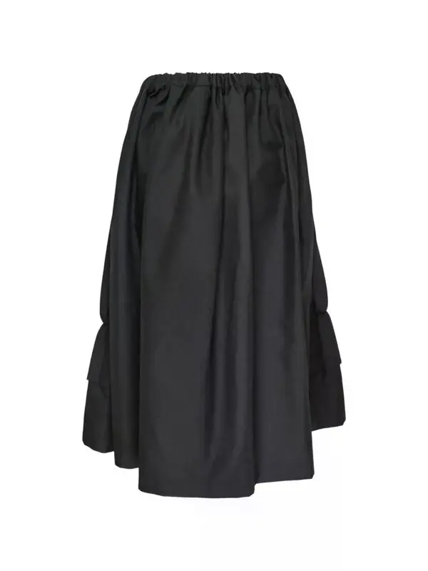 COMME DES GARÇONS TAO Pleated Ruffled Midi Skirt