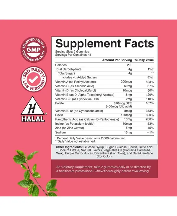 NATURE'S CRAFT Daily Multivitamin Gummies With Biotin