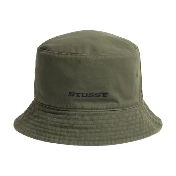 StÜssy Reversible Stock Bucket Hat 'black Olive