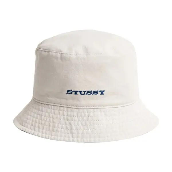 StÜssy Reversible Stock Bucket Hat 'navy Stone