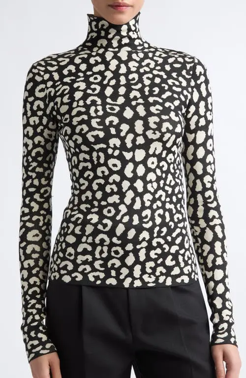 Carolina Herrera Silk Blend Turtleneck Sweater
