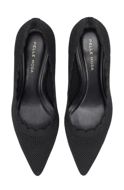 Pelle Moda Abell Pointed Toe Pump - Black