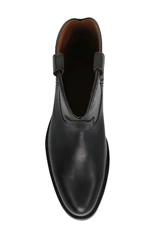 THE FRYE COMPANY Wyatt Pull On Leather Western Boot - Black