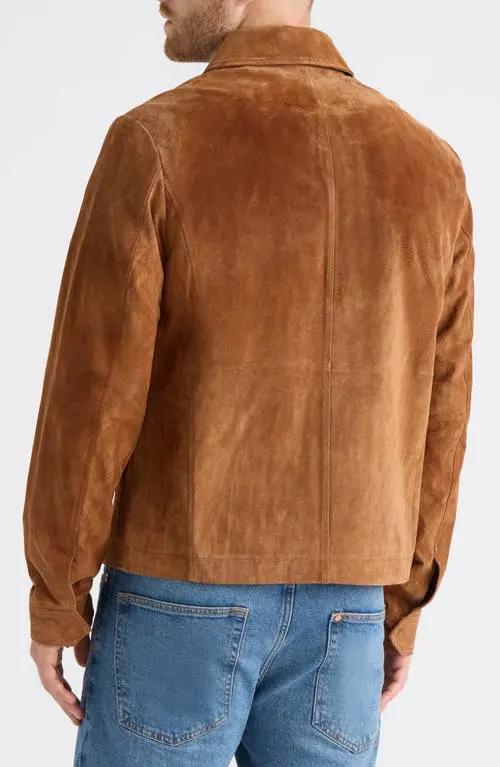 Scotch & Soda Elijah Leather Aviator Jacket - Butterscotch