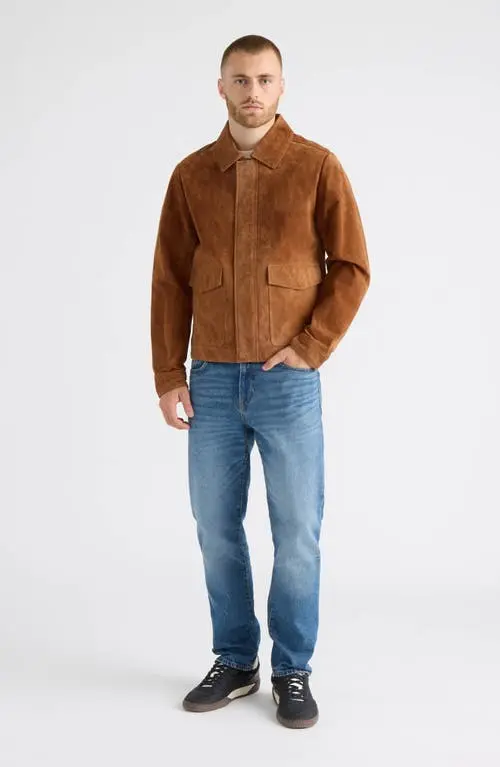 Scotch & Soda Elijah Leather Aviator Jacket - Butterscotch