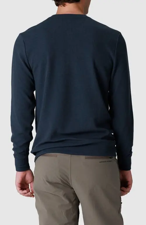 OUTDOOR RESEARCH Eclipse Waffle Long Sleeve Henley - Atlantic