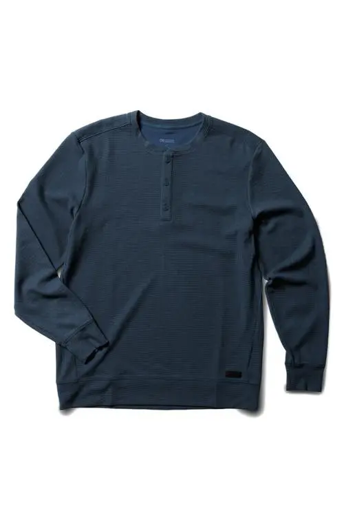 OUTDOOR RESEARCH Eclipse Waffle Long Sleeve Henley - Atlantic
