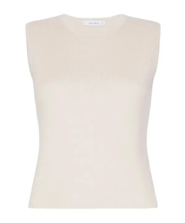Max Mara Sleeveless Wool And Cashmere Sweater
