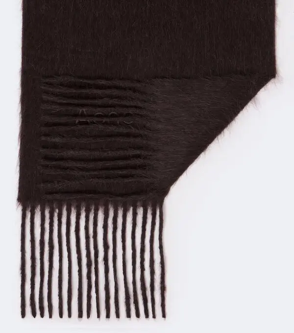 Acne Studios Fringed Alpaca And Wool Scarf