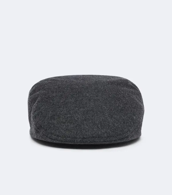 Jacquemus Valérie Virgin Wool Flat Cap - Grey