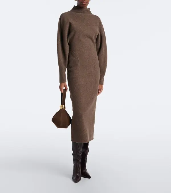 AMANU Zambia Suede Top-handle Bag - Brown