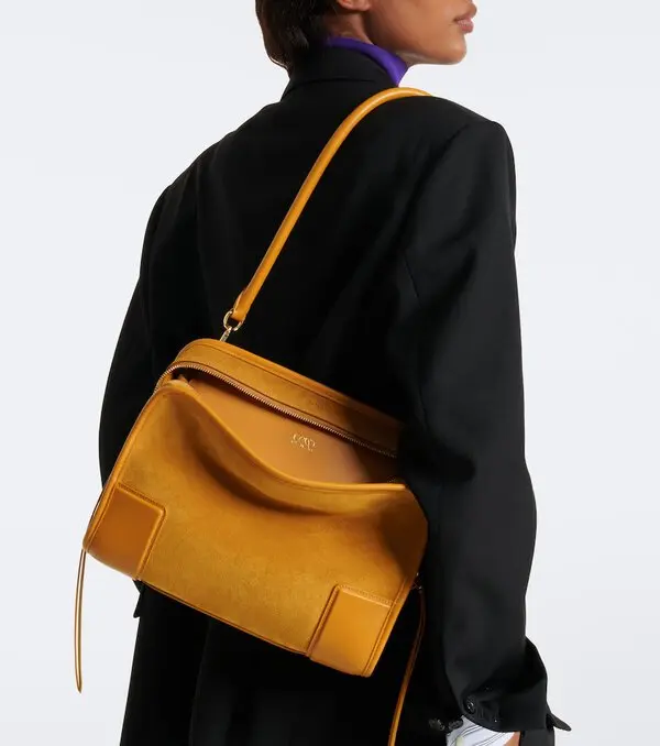 Loewe Amazona 180 Medium Suede Top-handle Bag