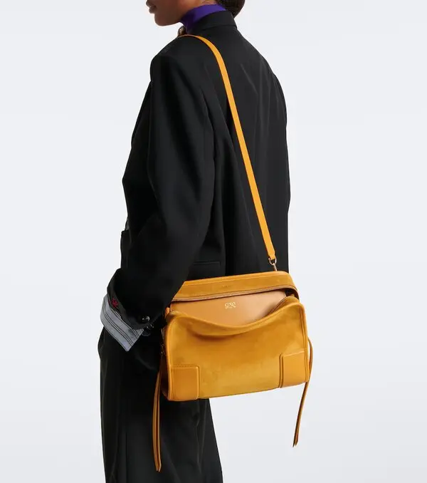 Loewe Amazona 180 Medium Suede Top-handle Bag