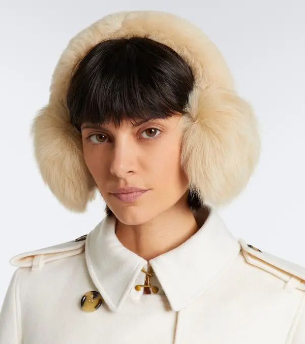 Burberry Shearling Earmuffs