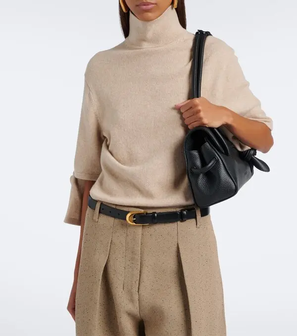 Jacquemus Fiocco Wool And Cashmere Turtleneck Sweater - Beige