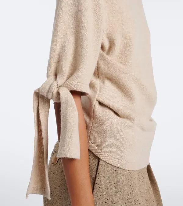 Jacquemus Fiocco Wool And Cashmere Turtleneck Sweater - Beige
