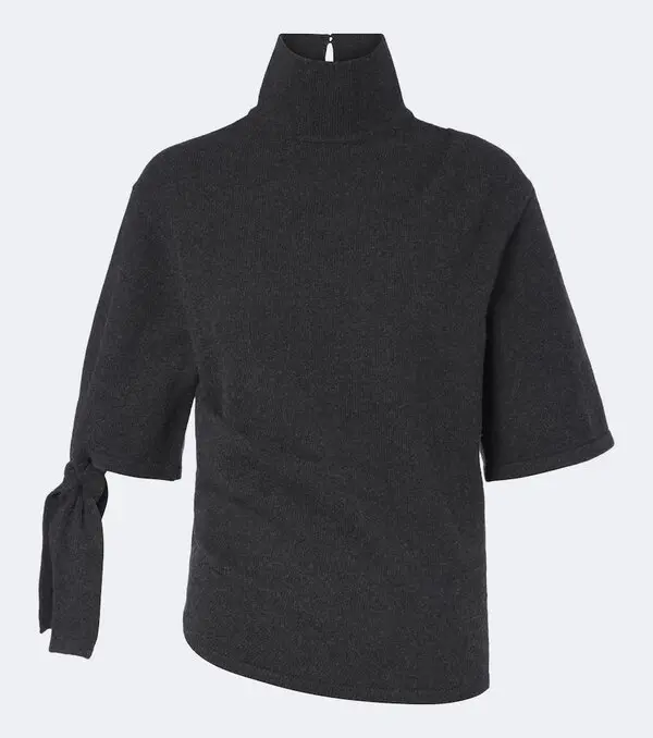Jacquemus Fiocco Wool And Cashmere Turtleneck Sweater - Grey