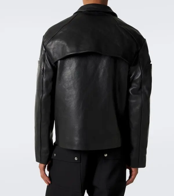 Rick Owens Mac Convertible Leather Jacket