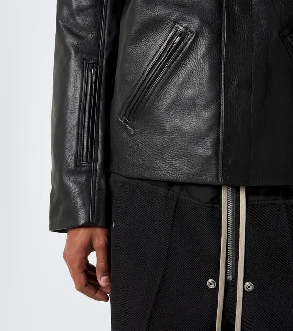 Rick Owens Mac Convertible Leather Jacket